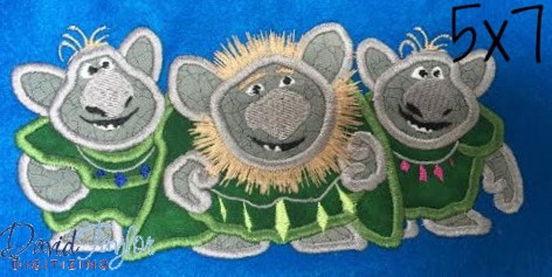 Frozen Trolls Embroidery Design 5x7 6x10 in 9 - Etsy