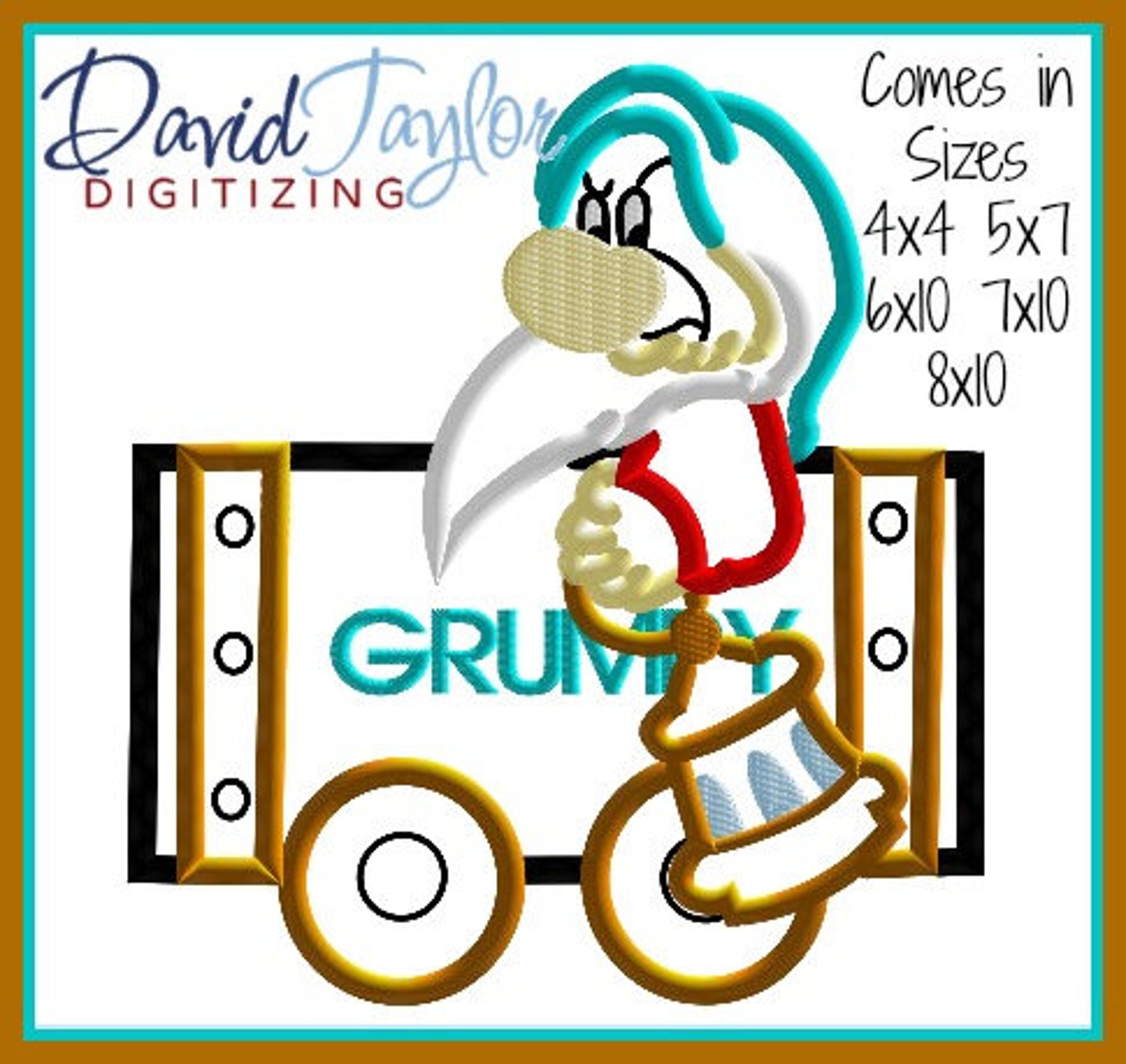 Mine Train Dwarf Grumpy Embroidery Design 4x4 5x7 6x10 7x10 - Etsy