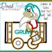 Mine Train Dwarf Grumpy Embroidery Design 4x4 5x7 6x10 7x10 8x10 9 ...