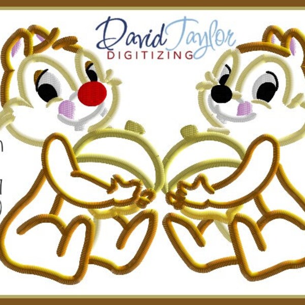 Chipmunk Applique - Etsy