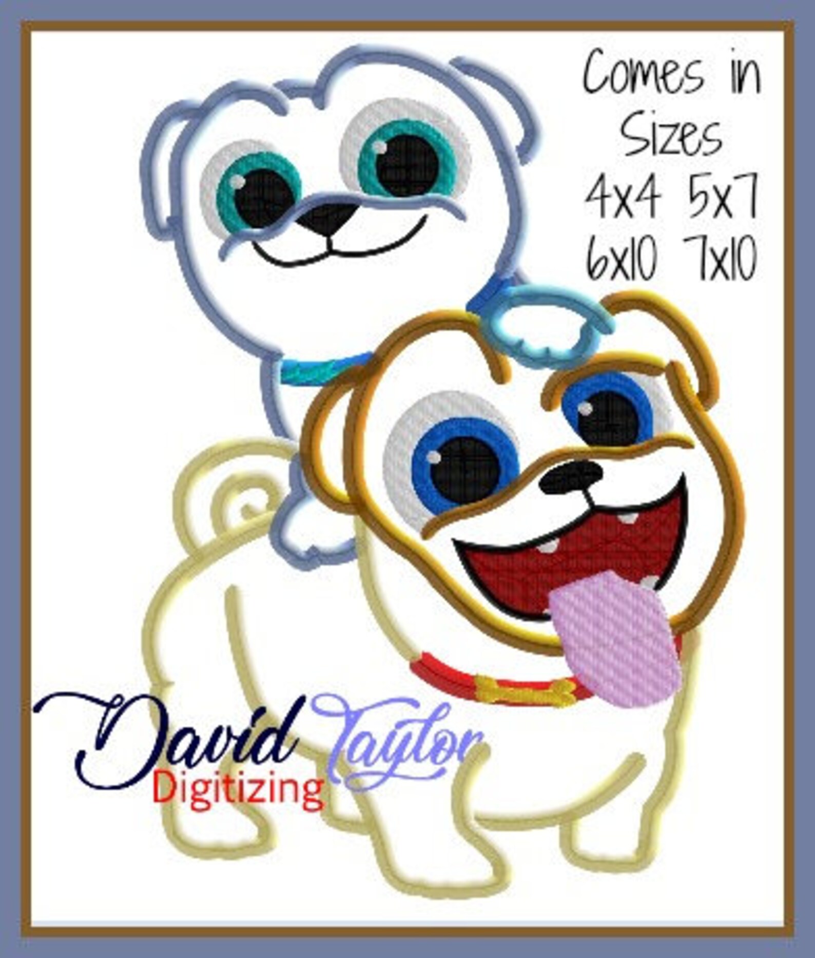 1 Dollar Design on Website Puppy Dog Pals Embroidery Design - Etsy
