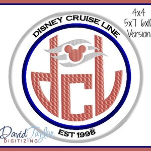 DCL Circle Logo Embroidery Design 4x4 5x7 6x10 7x10 8x10 9 - Etsy
