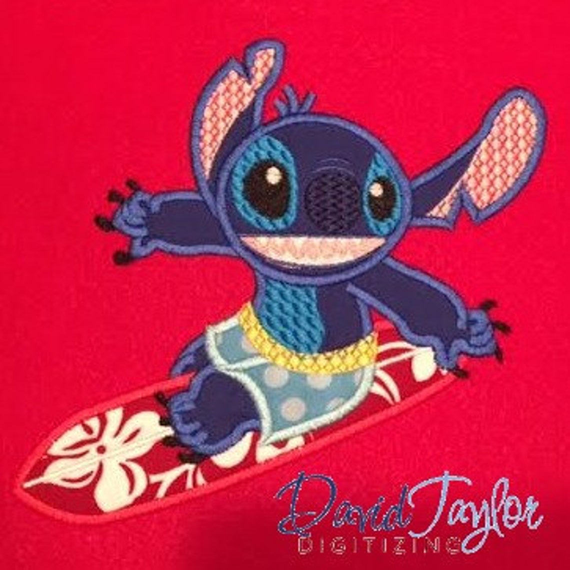 Beach Lilo and Surfboard Stitch 2 Designs 4x4 5x7 6x10 in - Etsy