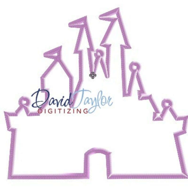 Castle Applique - Etsy