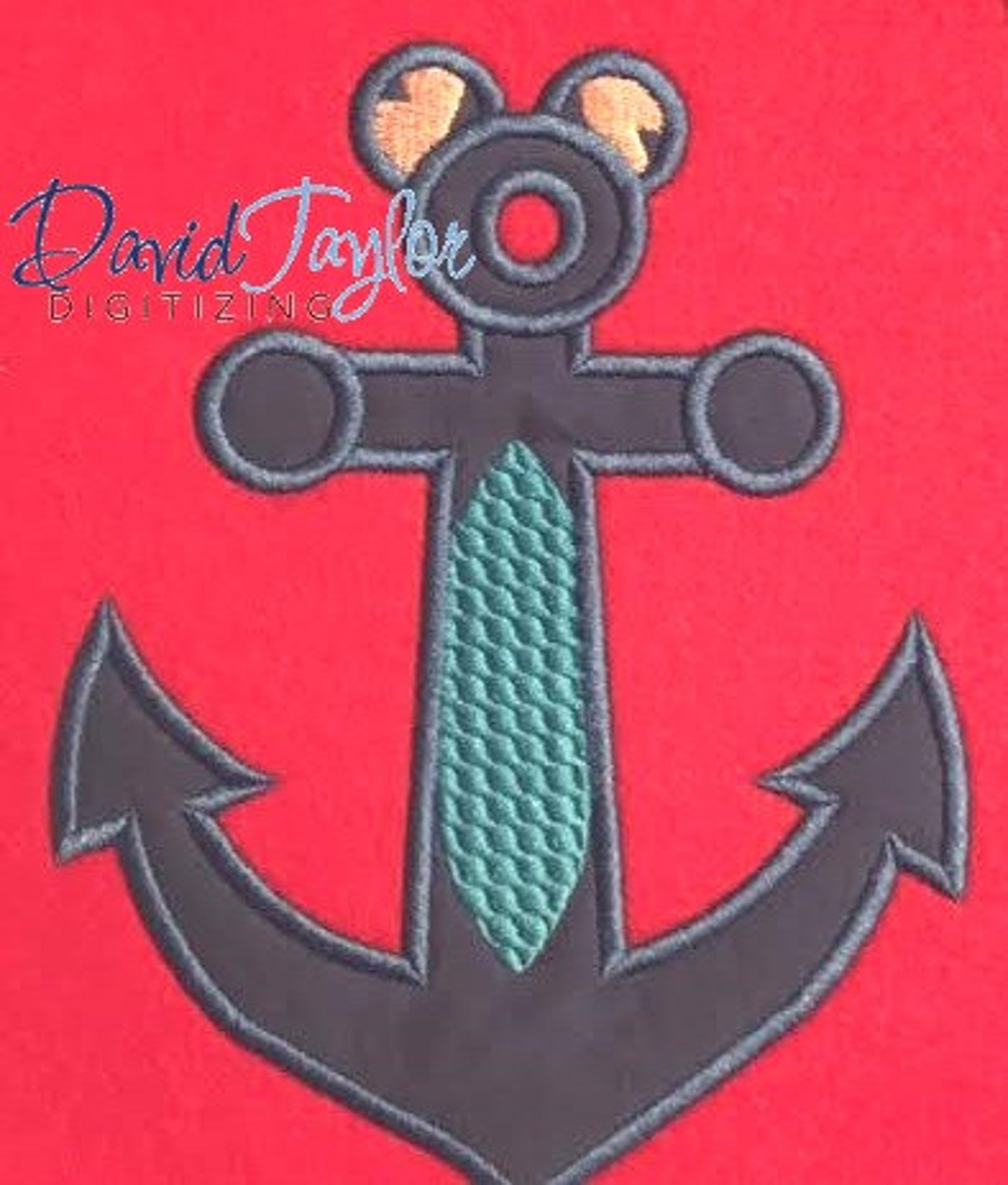 DCL Anchor Stitch 4x4 5x7 and 6x10 in 7 Formats Applique - Etsy