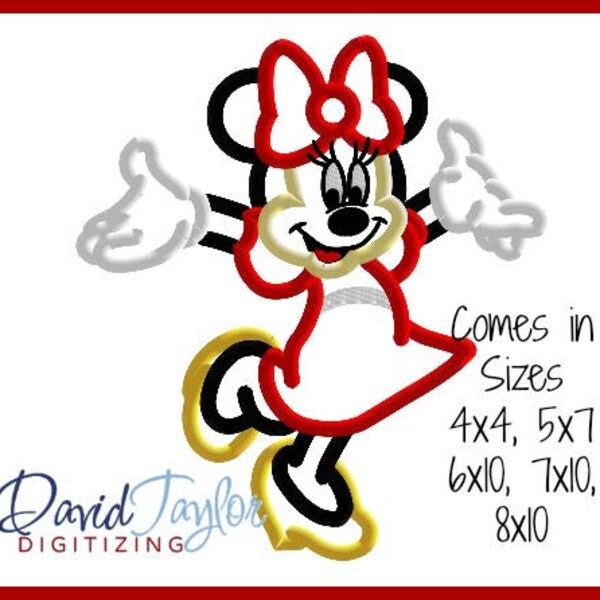 Minnie Applique - Etsy