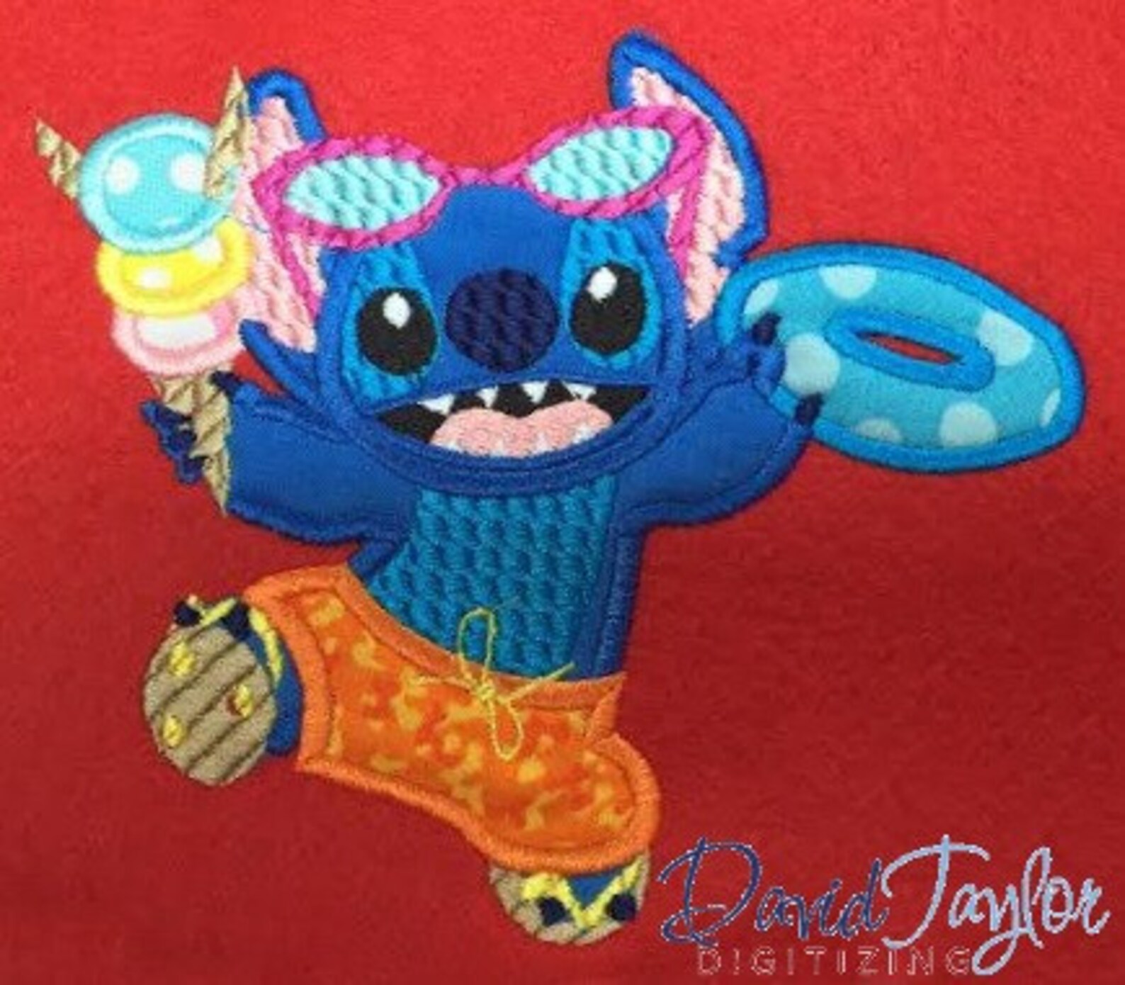 Beach Stitch 4 arms AND 2 arms 2 Designs 4x4 5x7 6x10 8x10 | Etsy