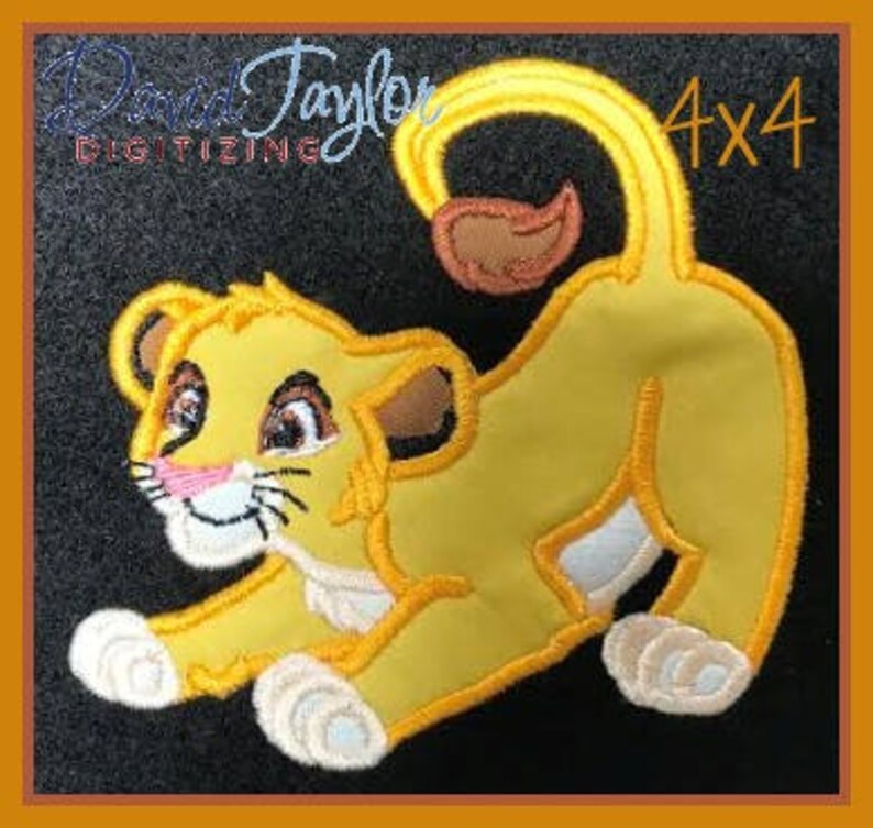 Lion King Baby Simba Embroidery Design 4x4 5x7 6x10 7x10 8x10 - Etsy
