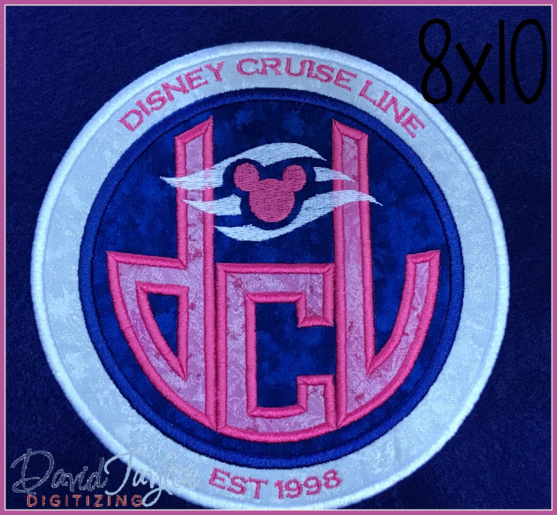 DCL Circle Logo Embroidery Design 4x4 5x7 6x10 7x10 8x10 9 - Etsy