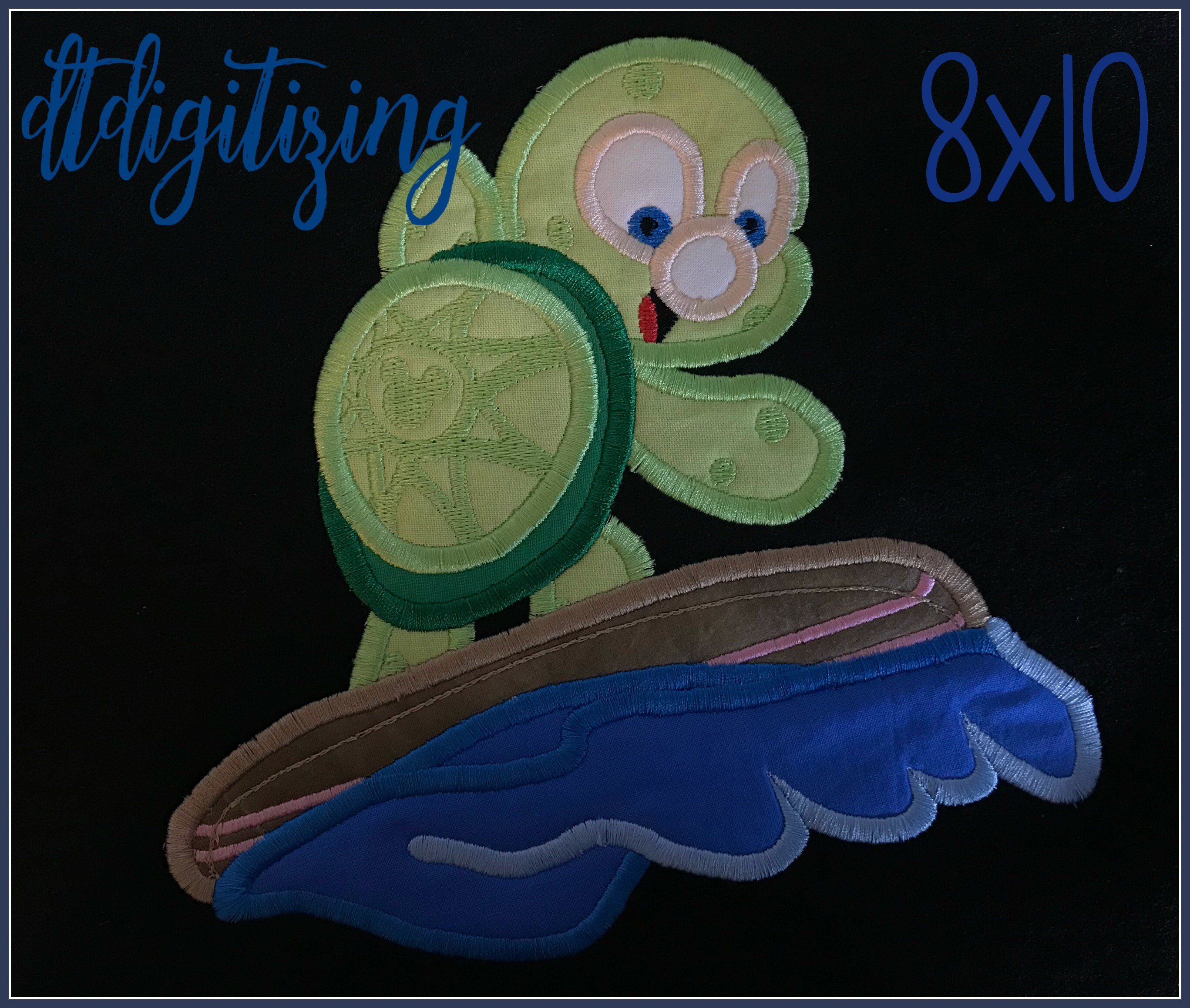 1 Dollar on Our Website Aulani Olu Duffy Turtle Embroidery - Etsy