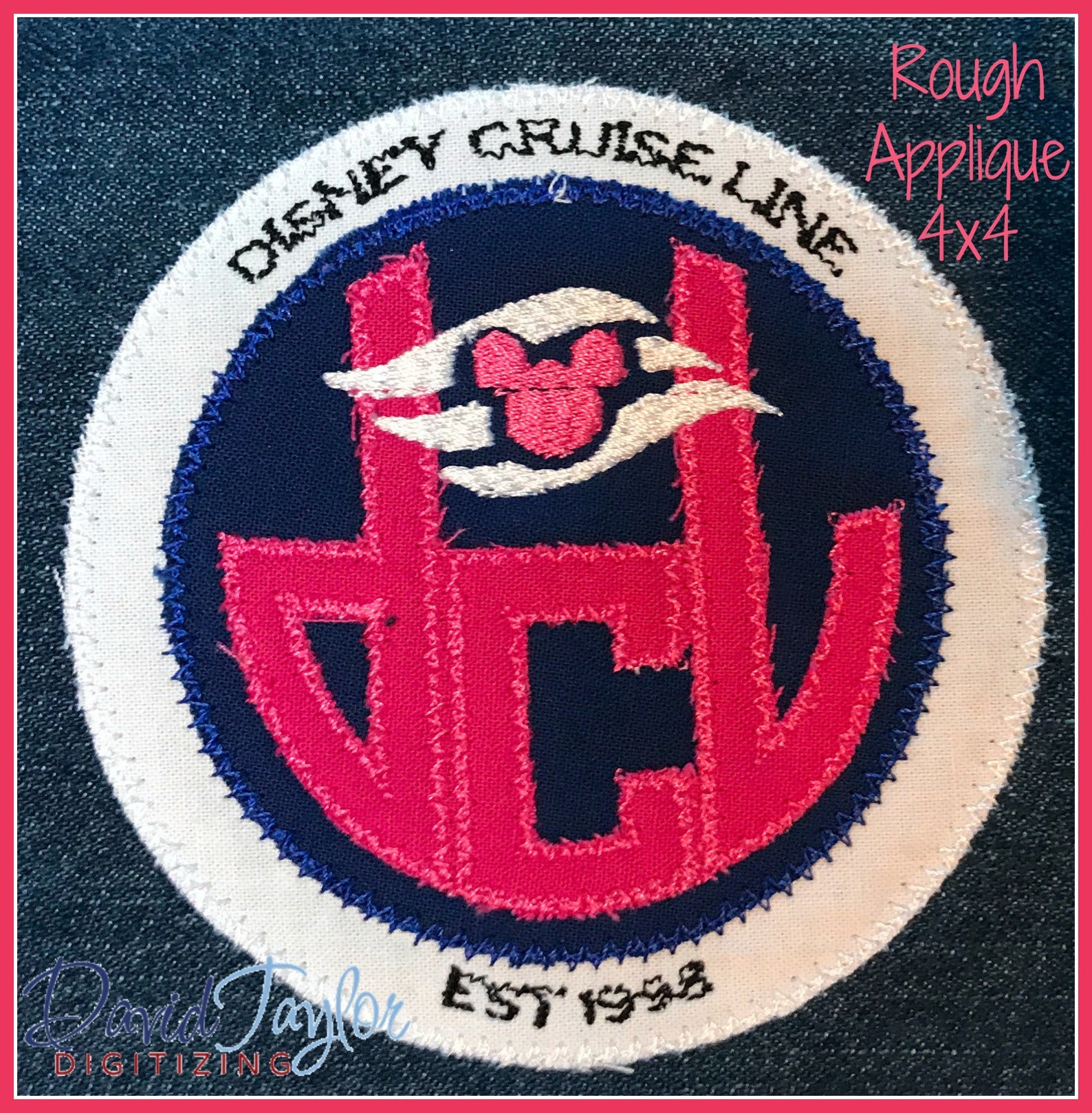 DCL Circle Logo Embroidery Design 4x4 5x7 6x10 7x10 8x10 9 | Etsy