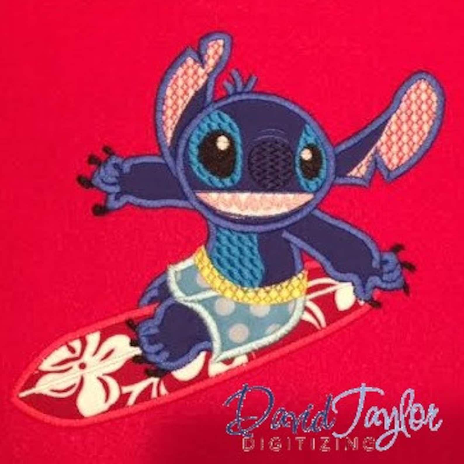 Surfboard Stitch 4x4 5x7 and 6x10 in 7 formats Applique | Etsy