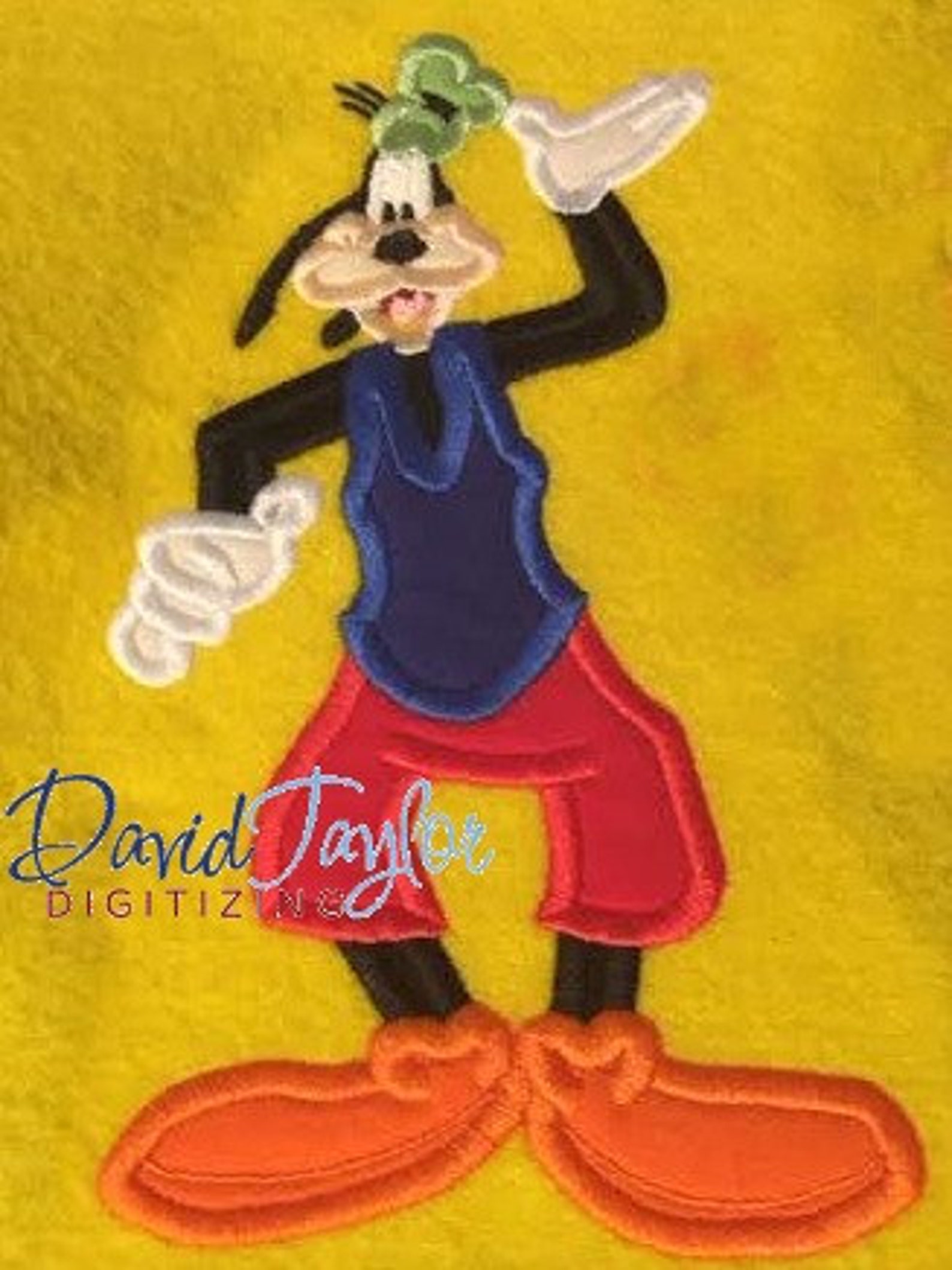 Beach Goofy Embroidery Design 4x4 5x7 6x10 in 9 | Etsy