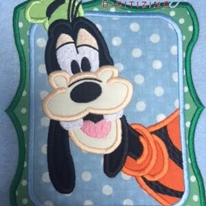 Goofy Frame 4x4 5x7 6x10 and 9x8 in 9 Formats Applique - Etsy