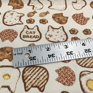 Low Stock Cat Bread Pastry Fabric in Beige/brown All Cotton Ships From ...