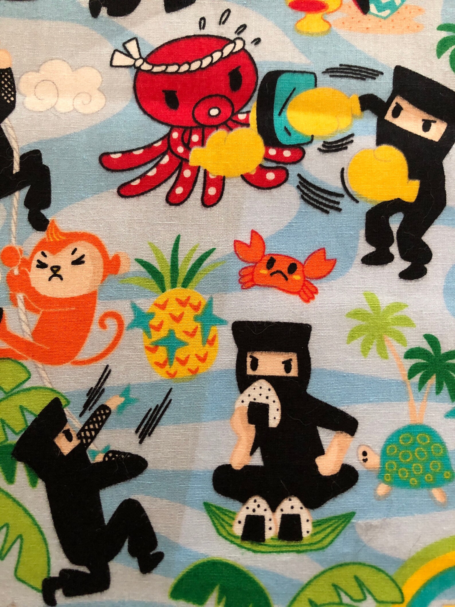 Anime Fruit Slice Ninja Fabric in Blue **ships From U.S. - Etsy