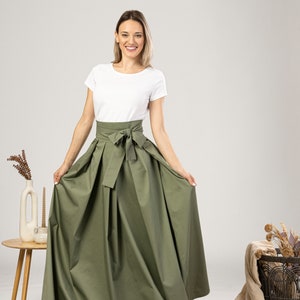 Edwardian Walking Ball Gown Riding Skirt, Solid Cotton Summer Maxi ...