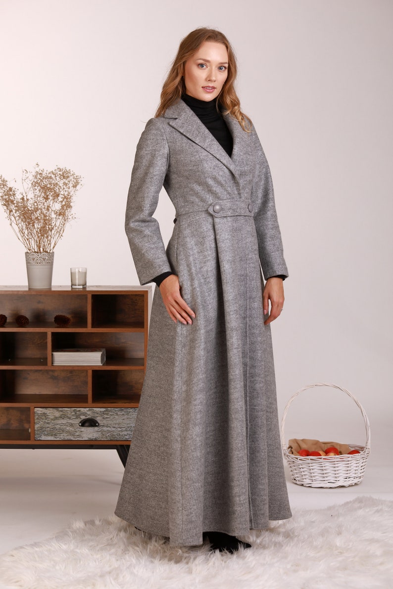 Floor Length Winter Riding Coat Wool Princess Overcoat - Etsy