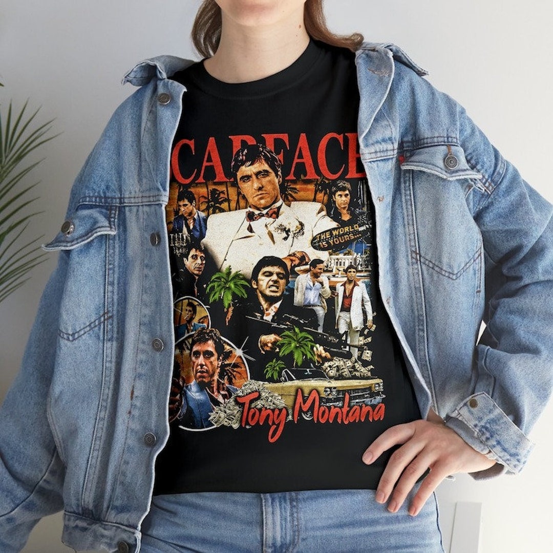 Scarface Tony Montana Shirt the Original Fan Made 90s Shirt - Etsy