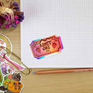 Admit One Ticket to Hell ~ Funny Holographic Laptop Sticker - Etsy