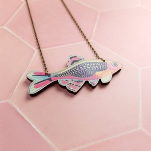 Galaxy Rasbora Tropical Fish Necklace ~ Chunky Maximalist Quirky ...