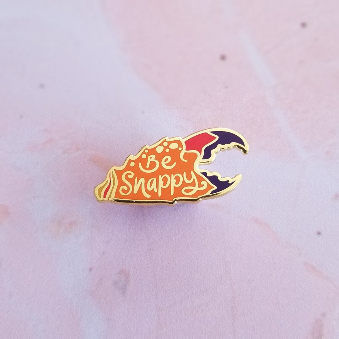Be Snappy! Lobster Crab Claw Enamel Pin - Etsy UK