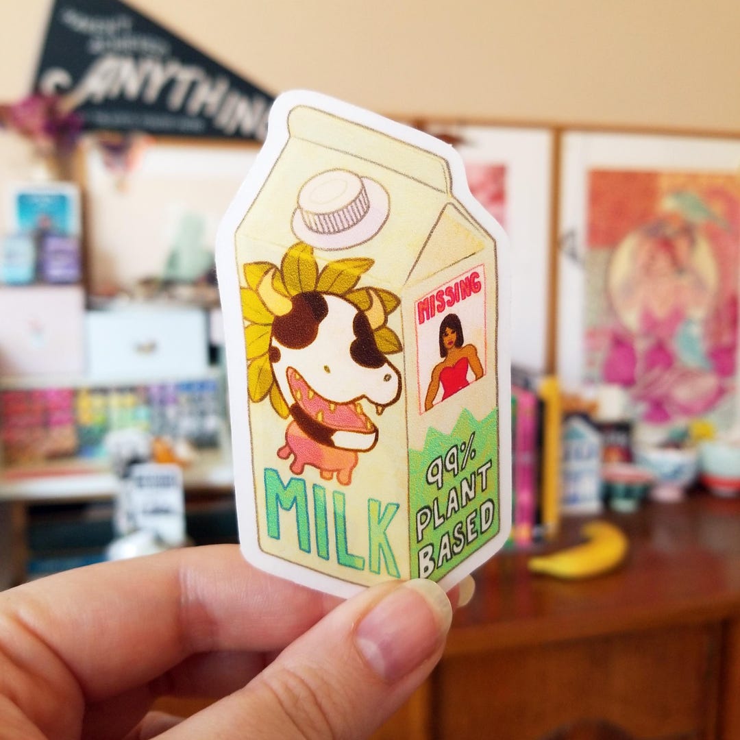 Cowplant Milk the Sims Clear Laptop Sticker - Etsy