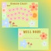 Reward Chart, Printable Flowers Reward Chart, Kids Flowery Reward Chart ...