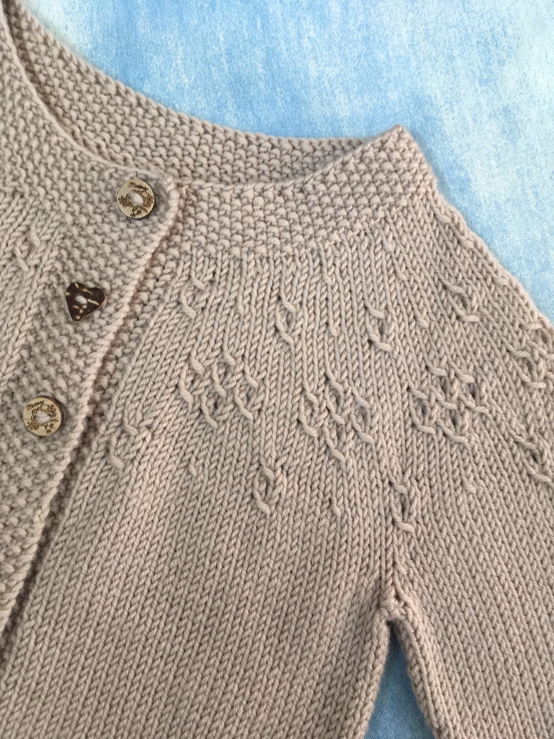 Knitting Pattern Sport Weight Baby Toddler Cardigan Babyccino Pdf - Etsy