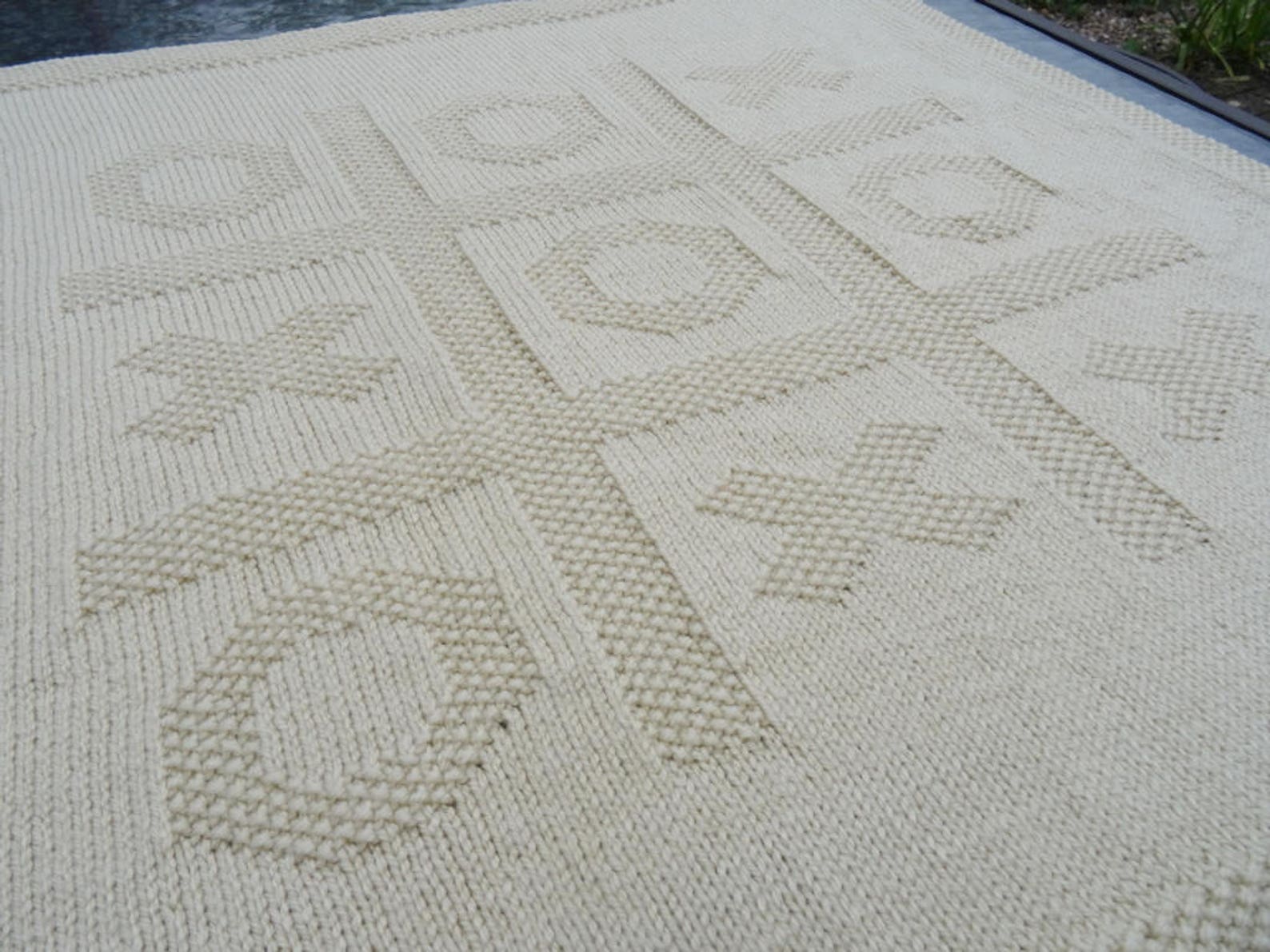 Knitting Pattern DK Baby Blanket Noughts and Crosses Pdf - Etsy