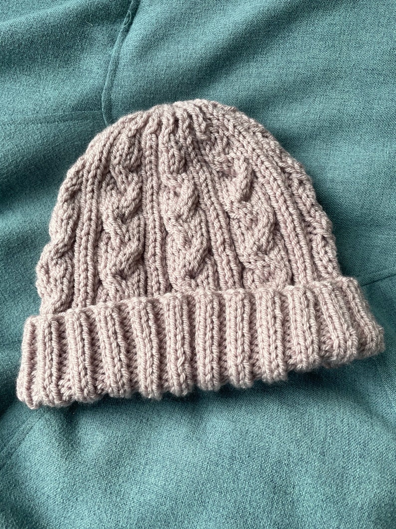 Knitting Pattern DK and Chunky Cabled Beanies Together - Etsy UK