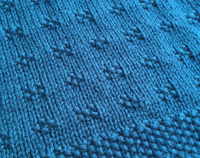 Very Easy Big Thick Chunky Baby Blanket Knitted in Super Chunky Jumbo ...