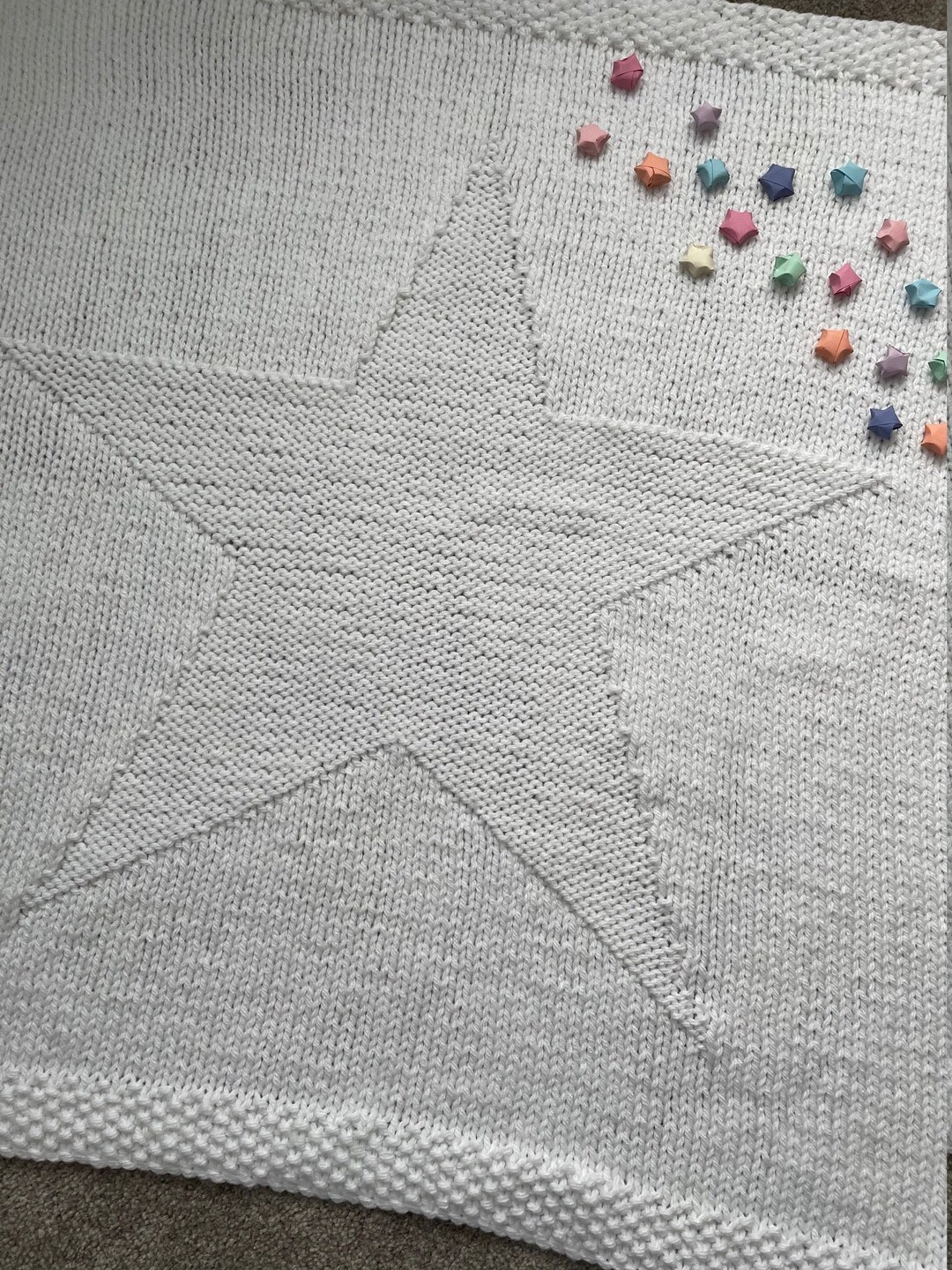 Knitting Pattern Super Star Chunky Baby Blanket Pdf - Etsy