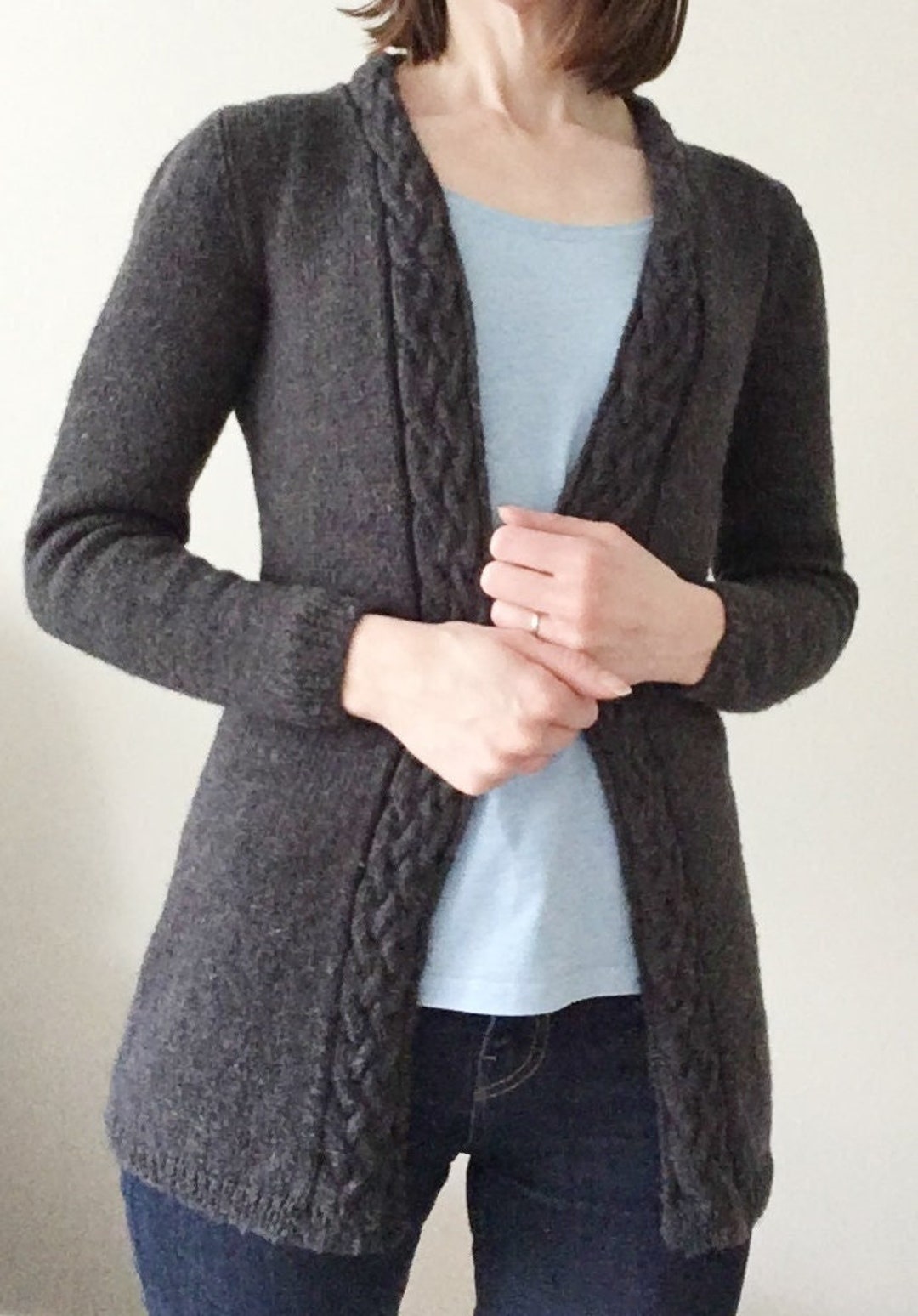 Knitting Pattern Cardigan DK Ladies Carnglaze - Etsy UK