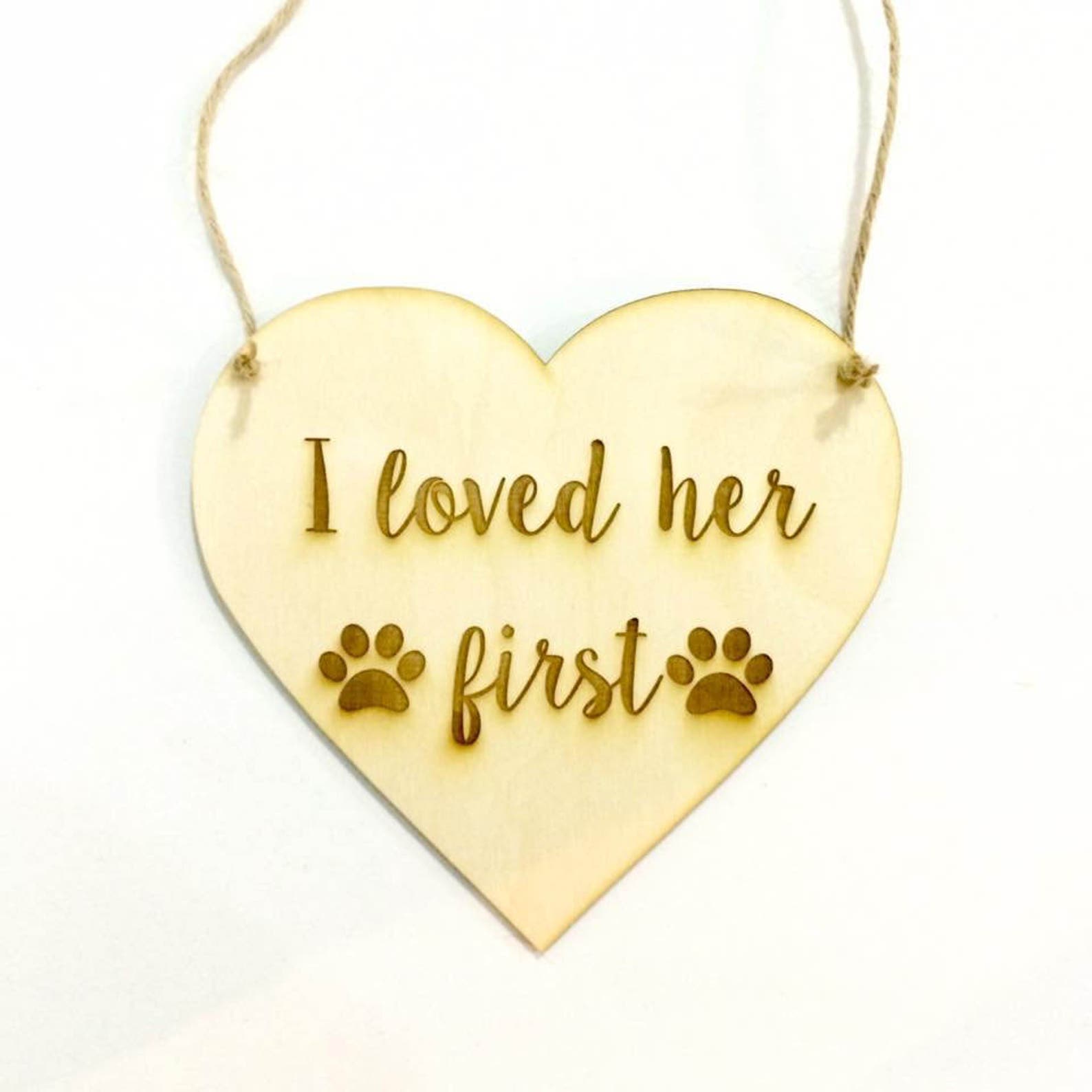 Engagement Announcement Dog Wedding Sign Photo Prop I Loved - Etsy Canada