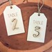 Hanging Table Numbers - Wood Wedding Table Number Tags With Twine - Etsy