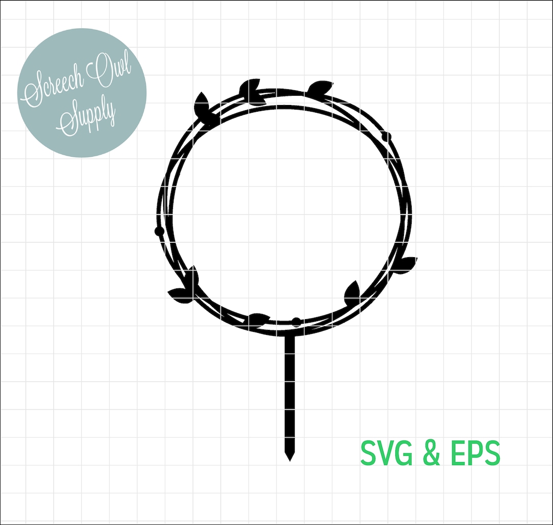 Cake Topper Wreath Wedding Cut File Eps Svg Commercial Use - Etsy