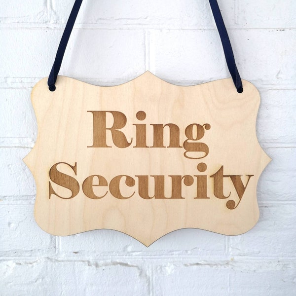 Ring Security Sign - Etsy