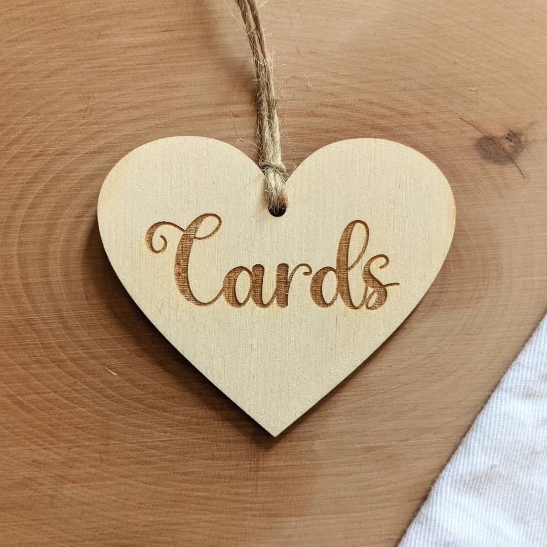 Wedding Cards Sign - Hanging Wood Sign for Card Basket - Etsy