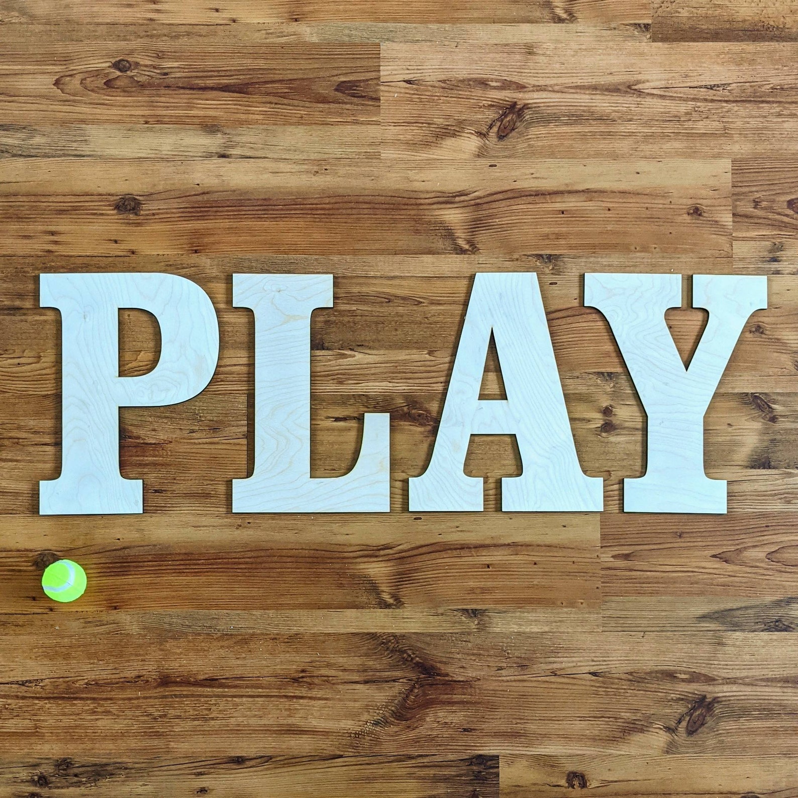 PLAY Wood Letters Playroom Toyroom Wall Decor - Etsy