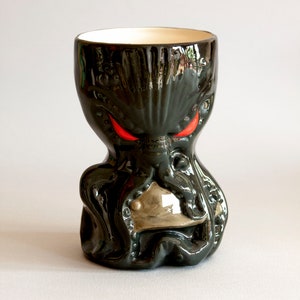 Large Tiki Mug, Cthulhu Tiki Mug, Handmade, Porcelain Handmade, Octopus ...