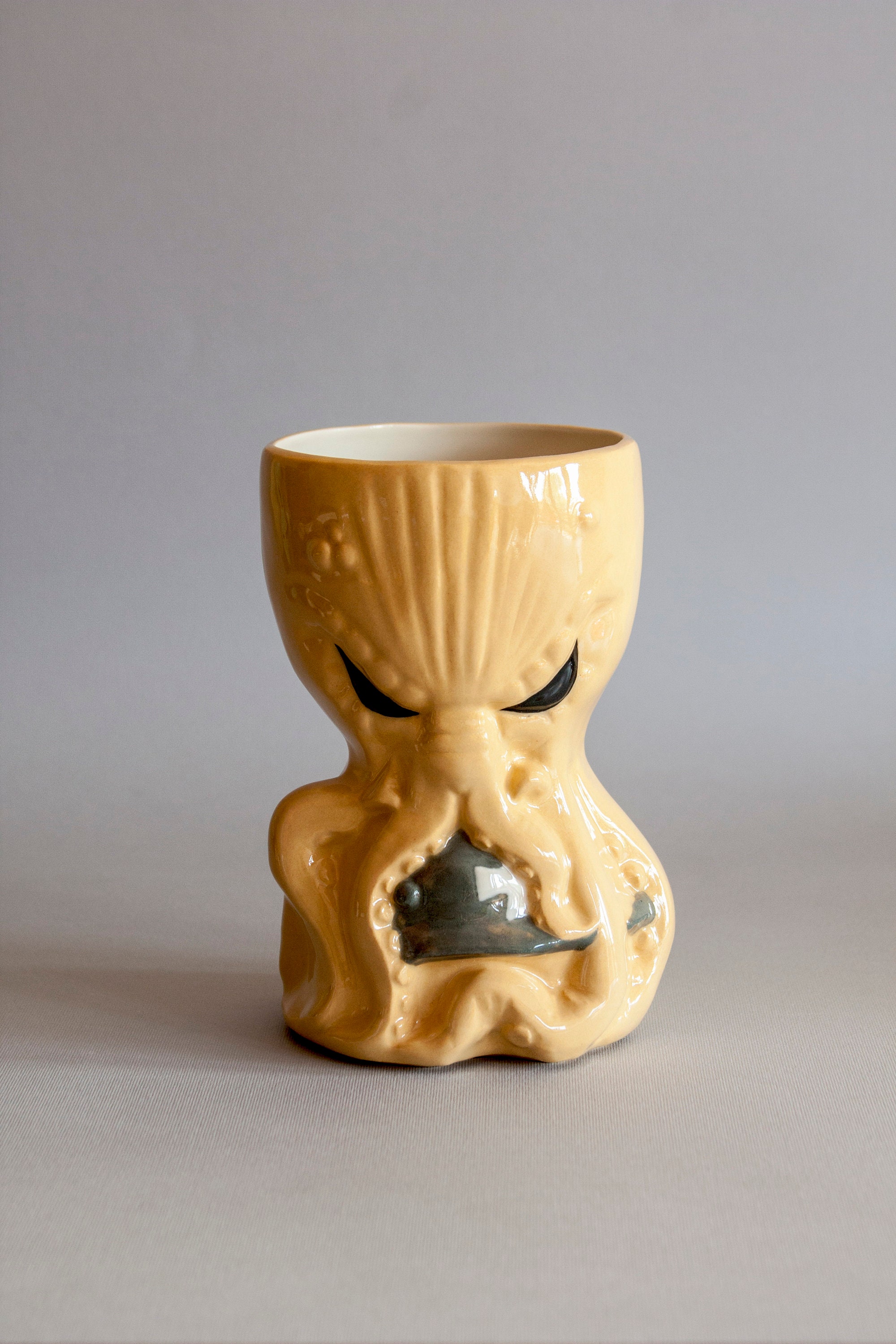 Large Tiki Mug Cthulhu Tiki Mug Handmade Porcelain - Etsy