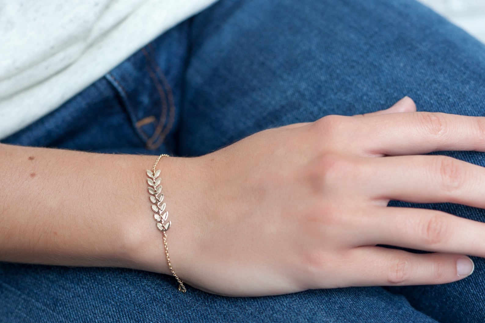 Fishbone Bracelet Fishbone Chain Friendship Bracelet Gold | Etsy