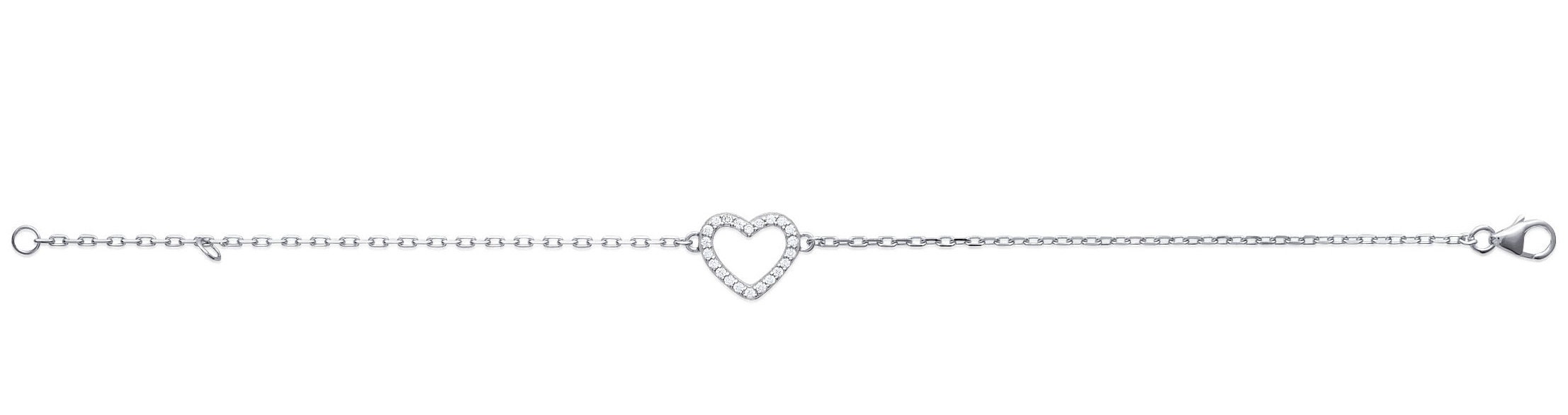 Simple Heart Bracelet Sterling Silver Beautiful Bracelet - Etsy