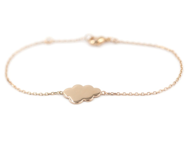 Cloud Bracelet - Sterling Silver or Gold Fill - Etsy UK