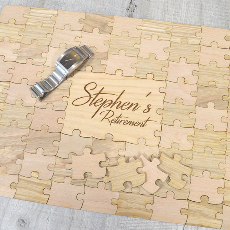 Personalized Retirement Party Jigsaw Puzzle Guestbook Unique - Etsy UK