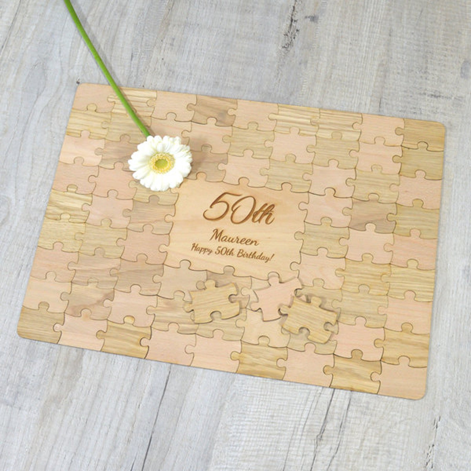 Personalized Birthday Party Jigsaw Puzzle Guestbook Unique - Etsy