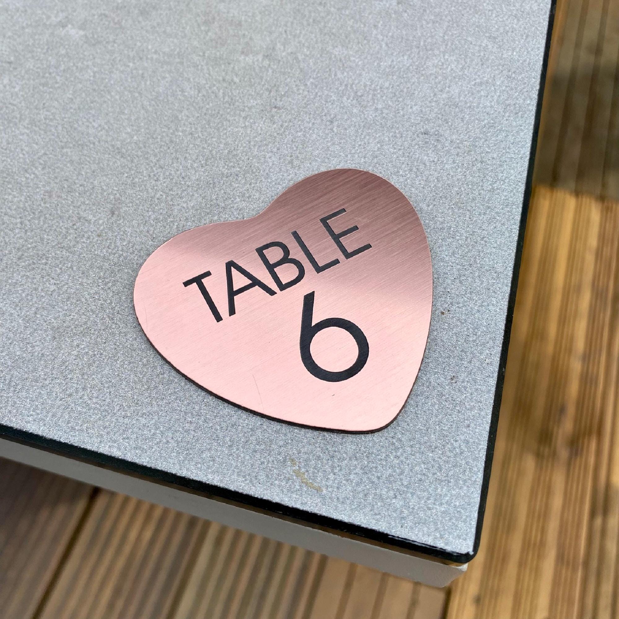 Custom Metal Table Number Sign With QR Code – for Restaurant and Cafe ...