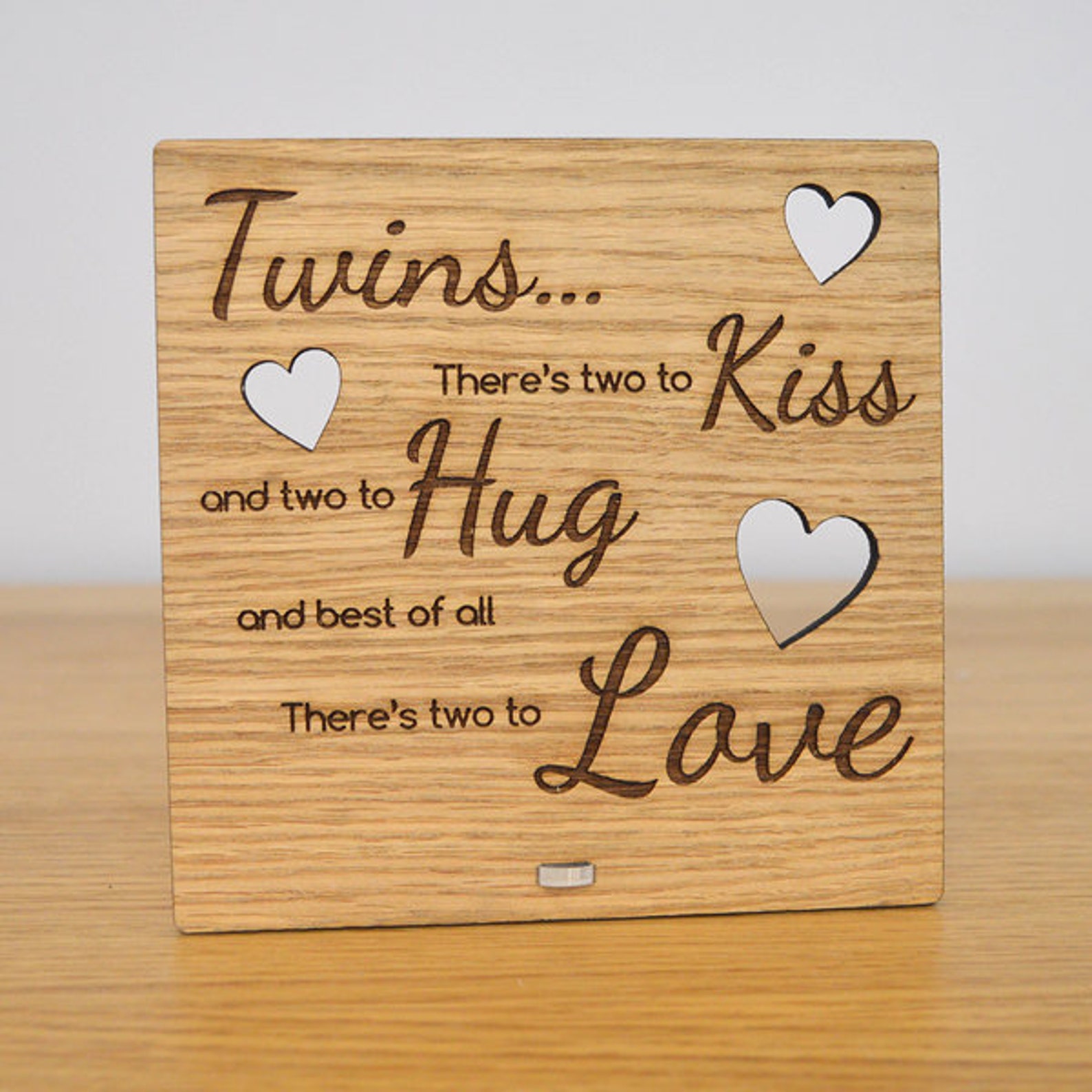 Wooden Twins Plaque Sign for Parents Grandparents of Twins Two - Etsy UK