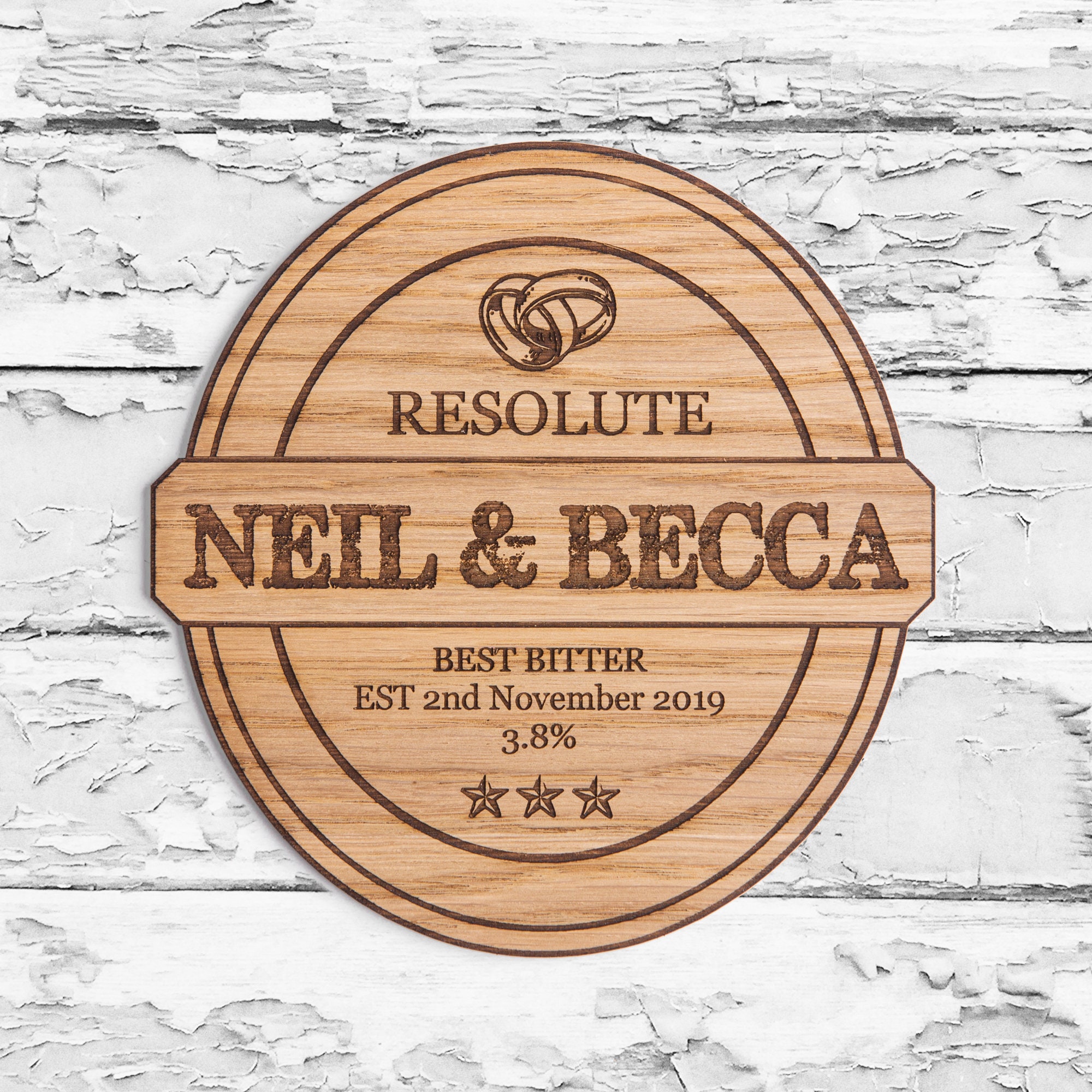 Wooden Bar Pump Clips Custom Personalised Wood Brewery Beer | Etsy